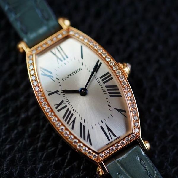 Cartier barrel series model WE400331 manual machinery 18k rose gold ...