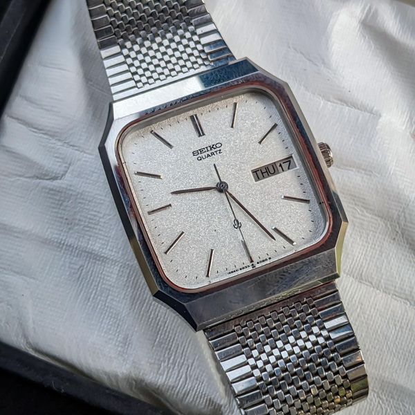 [wts] Vintage Seiko 5933-5080 SHA textured dial white birch Watch Japan ...