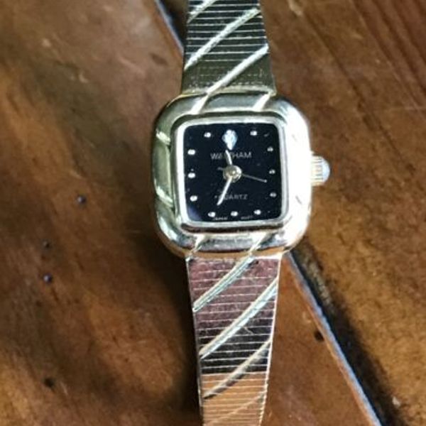 Vintage Waltham Diamond W028 PC21 SR626SW Quartz Wrist Ladies Watch ...
