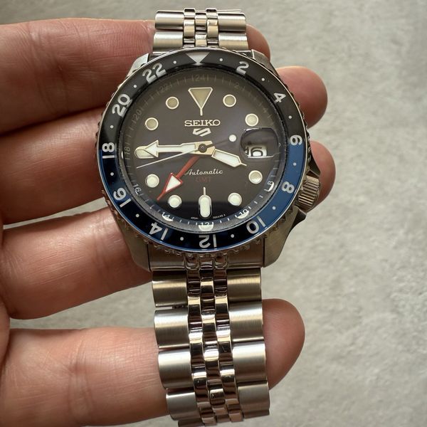 Seiko 5 Sports GMT SSK003 â Blueberryâ - Mint Condition. Batman Bezel ...