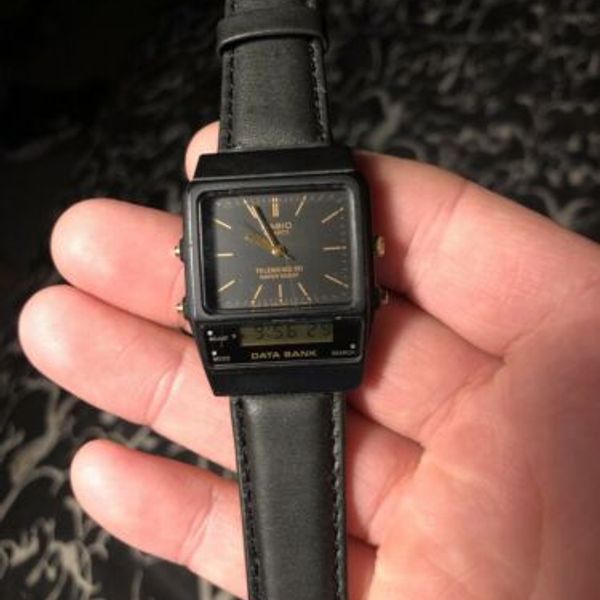 Vintage CASIO AB-10W (344) Data Bank Telememo 20 Korea DK 30mm watch ...