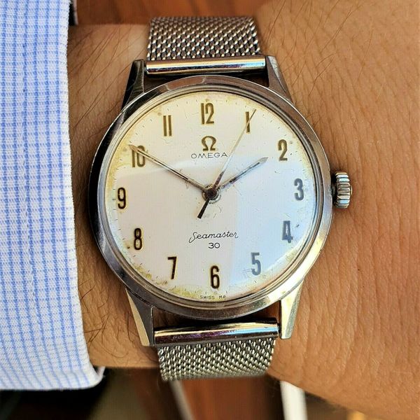 Omega SEAMASTER 30 ARABIC DIAL RARE 135.003-62-SC OVERSIZE CAL 286 TOP ...