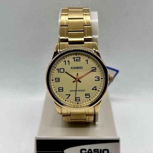 Casio MTP-V001G-9BUDF Mens Gold Tone Stainless Steel Quartz Watch 38mm ...