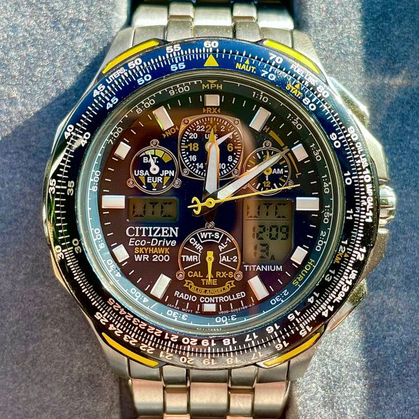 [WTS] Citizen Skyhawk Blue Angels Titanium | WatchCharts Marketplace