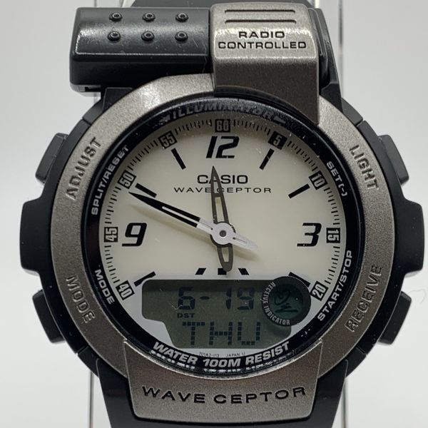 Retro Casio Illuminator Wave Ceptor Men's Wristwatch FKT-110 Vintage ...