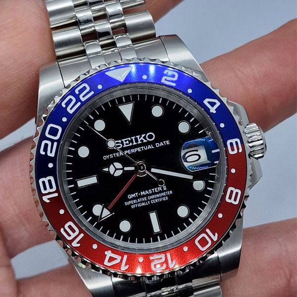 Seiko mod GMT-Master II Pepsi Watch | WatchCharts Marketplace