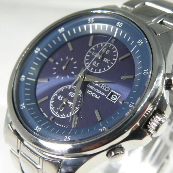 MEN'S SEIKO 7T92-0NY0 CHRONOGRAPH WATCH - VERY GOOD COND. - BOXED ...