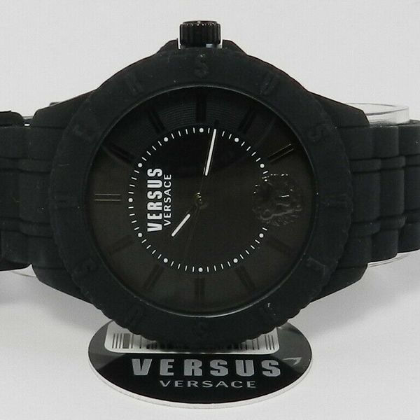 Versus By Versace Men's Tokyo-R SOY010015 Black Rubber Analog Watch ...