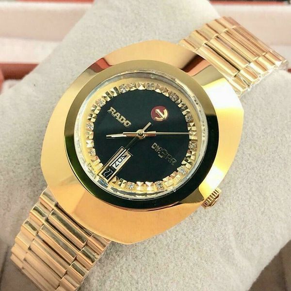 Vintage Used Rado Diastar Automatic 36 MM White Stone Men's Wrist Watch ...