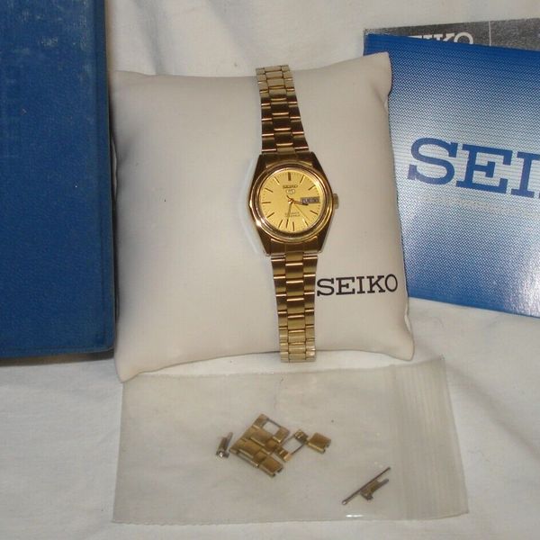 Seiko 5 Series Gold Plated Watch SERIES 5 AUTOMATIC In original BOX ...