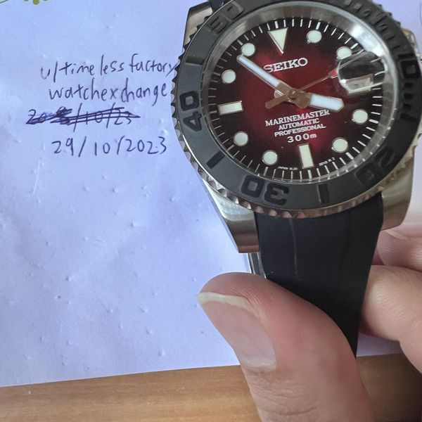 [WTS] Yachtmaster Gradient Red Sunburst Dial Seiko mod watch ...