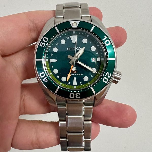 Japan Made Seiko Prospex SFK003J1 Solar GMT Sumo Hulk Divers Men's ...