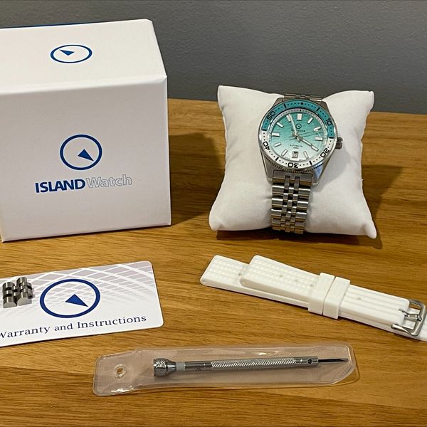 [WTS] Islander Northport Hi-Beat Automatic Dive Watch with Seafoam ...