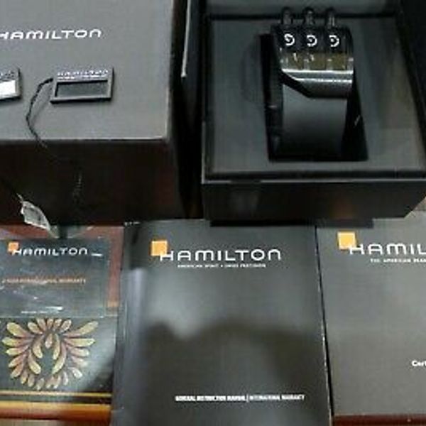 HAMILTON LAB ODC X02 PVD 3 TIME ZONES TITANIUM LIMITED 999 PCS SWISS ...