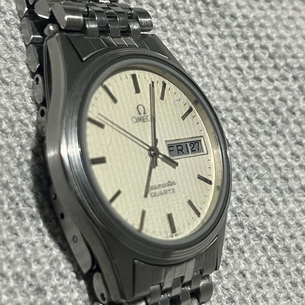 OMEGA Seamaster Quartz 1425 Day/Date Tapestry Dial Jubilee Bracelet ...