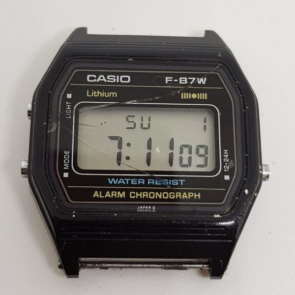 Vintage Men's CASIO F-87W Digital Watch (working) | WatchCharts Marketplace
