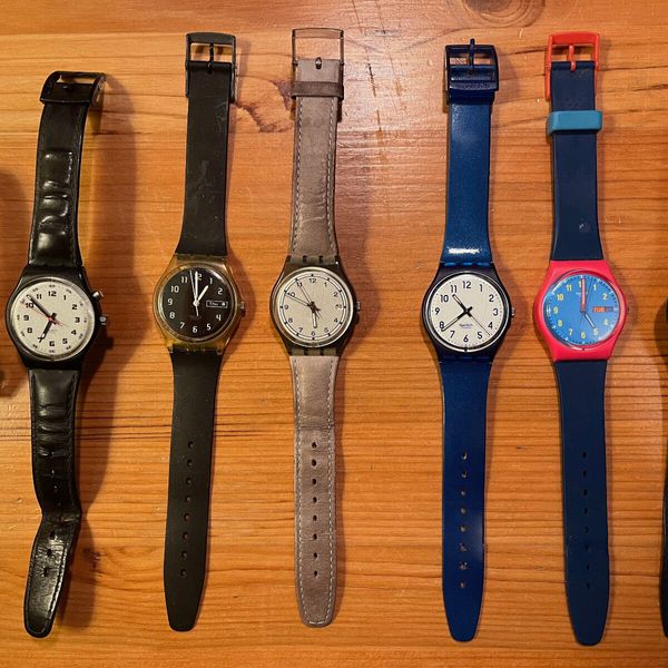 Seven vintage Swatch men's watches from 1980s & 90s | WatchCharts ...