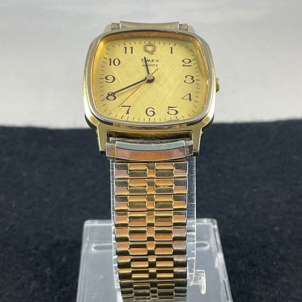 Vintage 1980's Men's TIMEX â Mâ Cell Quartz Watch Gold Tone - Working ...