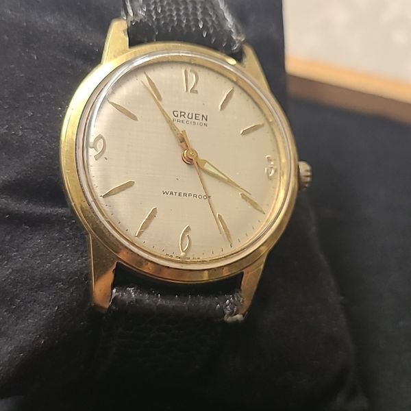 Vintage Gruen Precision Mens Automatic Wrist Watch Runs! | WatchCharts ...