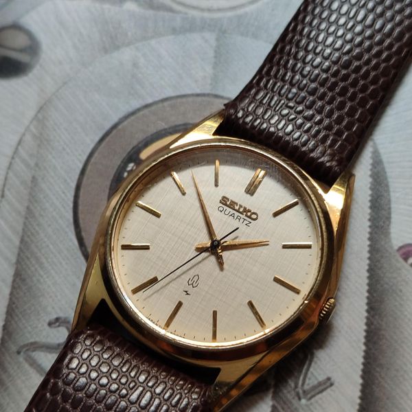 [WTS] Seiko Quartz 7121-8000 Linen Dial With Bulova Lizard Strap only ...