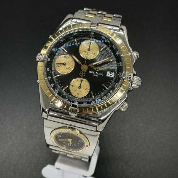 Breitling Chronomat D13048 Automatic Chronograph Dual Time Two Tone ...