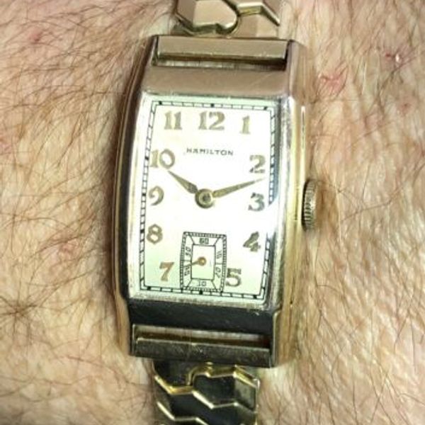 Vintage 1940 Hamilton Stanford 10K Gold Filled Watch 980 17J Runs ...
