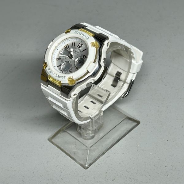Casio Baby G Watch BGA-110 White/Silver Analogue/Digital Quartz WORKING ...