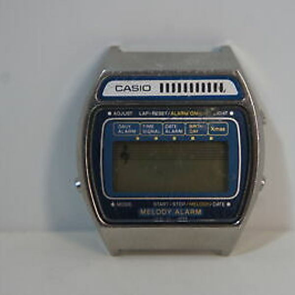 RARE CASIO H104 MELODY ALARM JAPAN A WATCH NOT WORKING FOR PARTS OR ...
