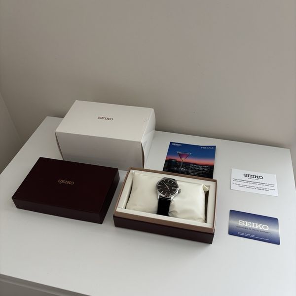 Seiko Presage SRPK75J1 Purple Sunset Cocktail Time STAR BAR Men's ...