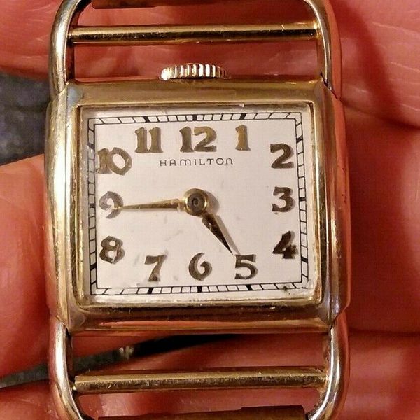 Original 1938 Hamilton 17J Contour Drivers Watch 14K GF 980 Movement It ...