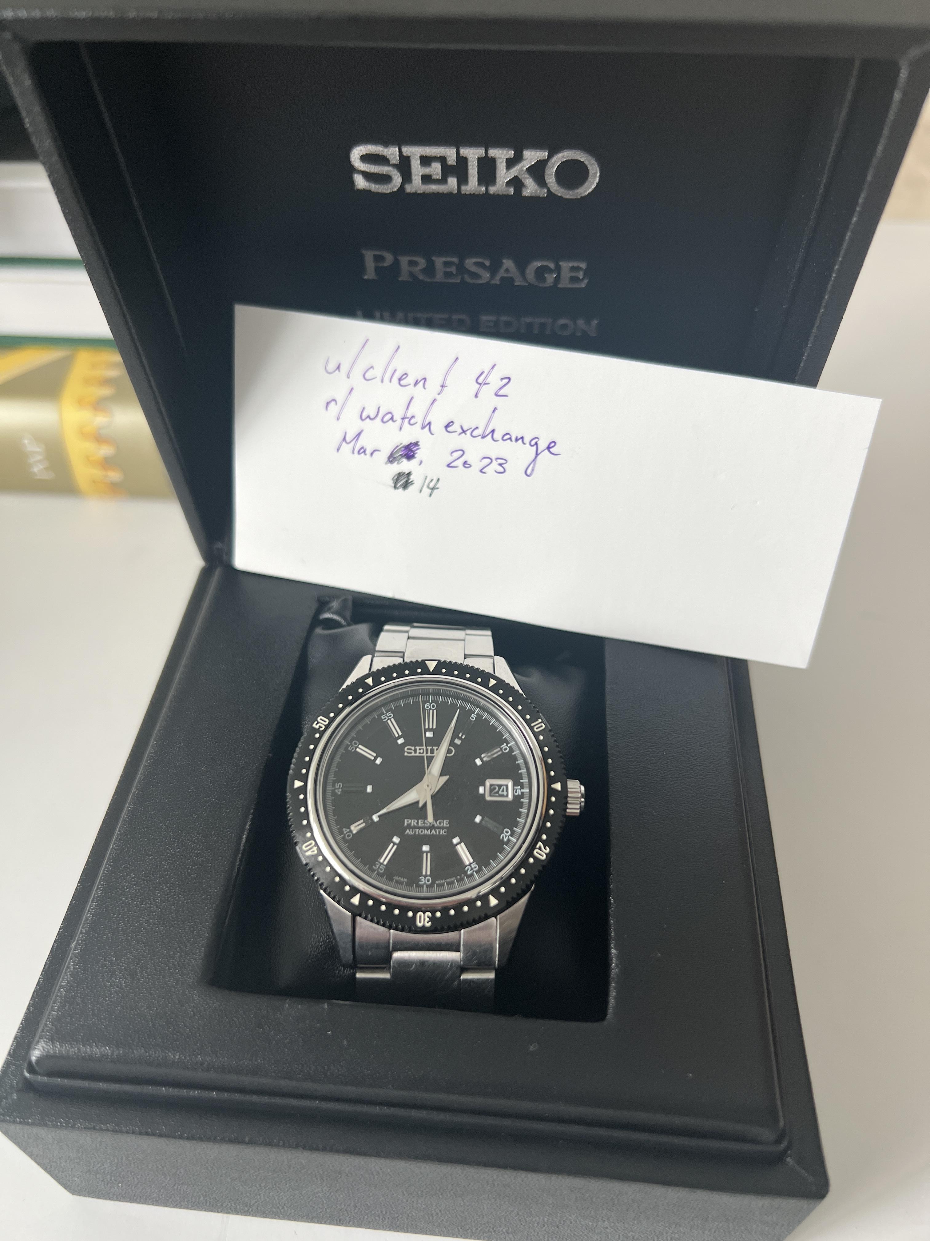 [WTS] Seiko Presage SARX073 6R35 Limited Edition Black Dial Automatic ...