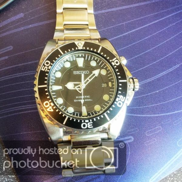 FS:Seiko Men's SKA371 Kinetic Dive Silver-Tone Watch "BFK" | WatchCharts