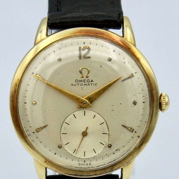 Vintage Omega F6212 Watch 14K Gold Filled Men's Automatic Bumper Cal ...
