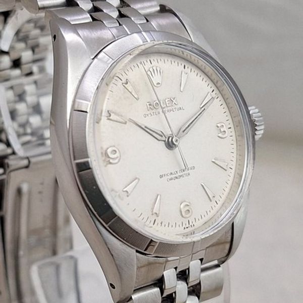Rolex Oyster Perpetual SS Ref 6581 Mens Watch Explorer 3 6 9 Dial ...