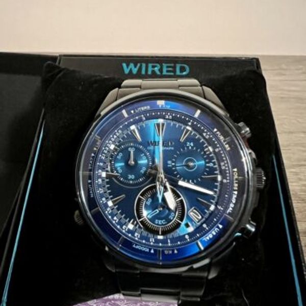 Seiko Wired THE BLUE “Water Blue” 2016 Limited Edition AGAW708 VK68 ...