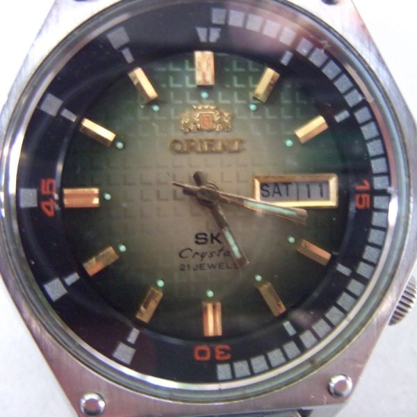 Vintage Automatic Men's Watch Orient SK Crystal 21 Jewels D.: 41mm ...