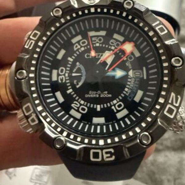 Citizen Promaster Aqualand Black Dial Men's Watch Sapphire Crystal ...