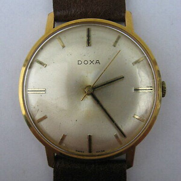 DOXA 103 mechanical hand winding Swiss watch ETA 2391 from 1977. year ...