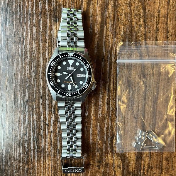 Seiko SKX013 SKX013K2 Automatic Scuba Diver 200M Black Dial ...