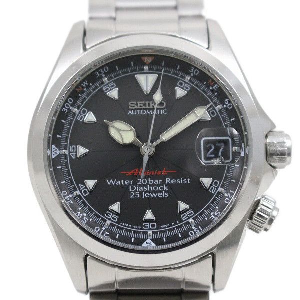 [Used] [In translation] Seiko Alpinist Automatic Men's Watch Black Dial ...