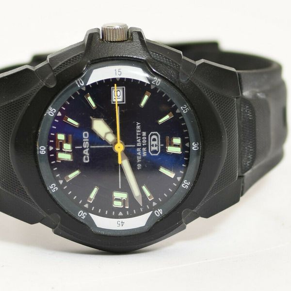 Casio MW600 Men's Black Resin Band Watch 39mm | WatchCharts Marketplace