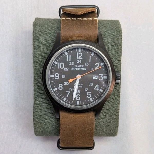 Timex Expedition With Leather Slip-Through Zulu Strap | WatchCharts ...