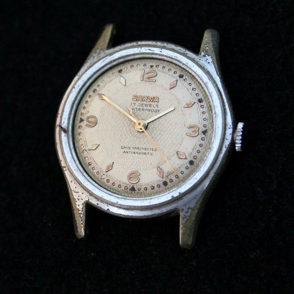 Beauty! Sarwa Geneve FEF 350 Swiss military style watch Run Work Repair ...