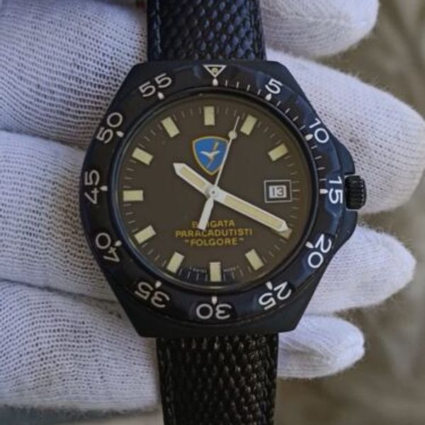 DPW Breitling Italian Militare Paracadutisti Folgore Issued Quartz Mens ...