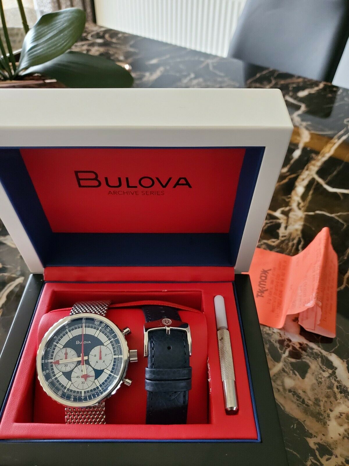 Bulova Archive chronograph steel watch 96K101 | WatchCharts