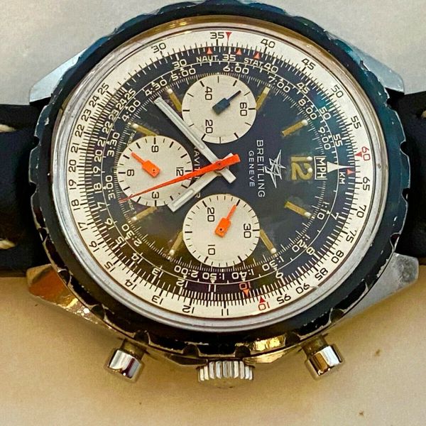 1967 Breitling Navitimer 816 chrono Giant 47mm "twinjet" solid steel ...