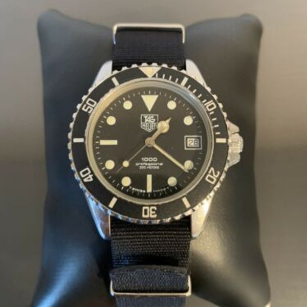 TAG Heuer 1000 Professional Vintage Men’s Submariner Style Dive Watch ...