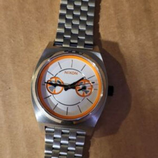 Nixon X Star Wars Time Teller Deluxe Watch Deluxe Watch - BB8 (Silver ...