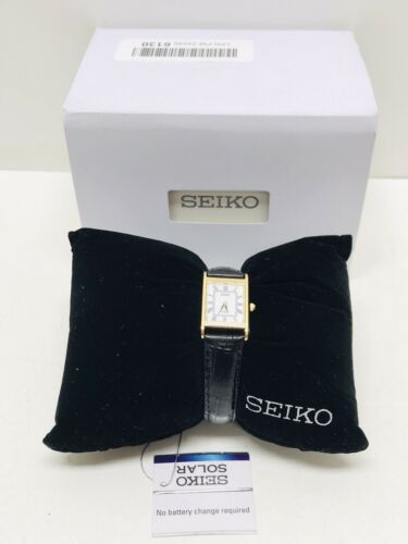 Seiko SUP250 Women's model Stainless Steel Watch with Black Band Unused ...