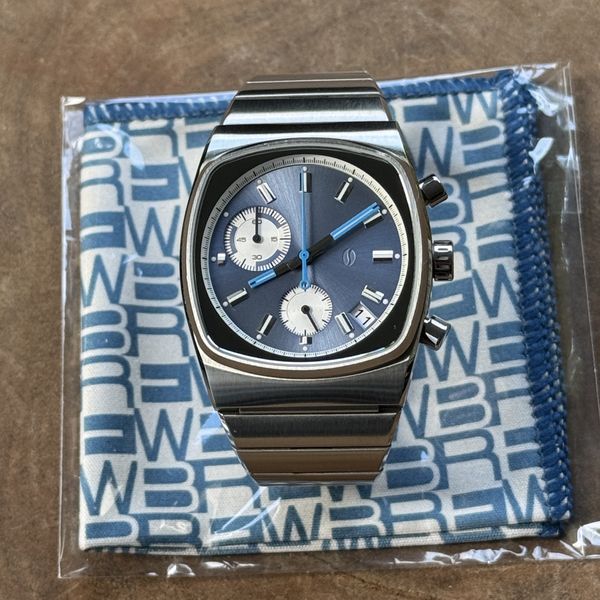 Sold: Brew Metric Chronograph, Light Blue Dial, 2022 Limited production ...